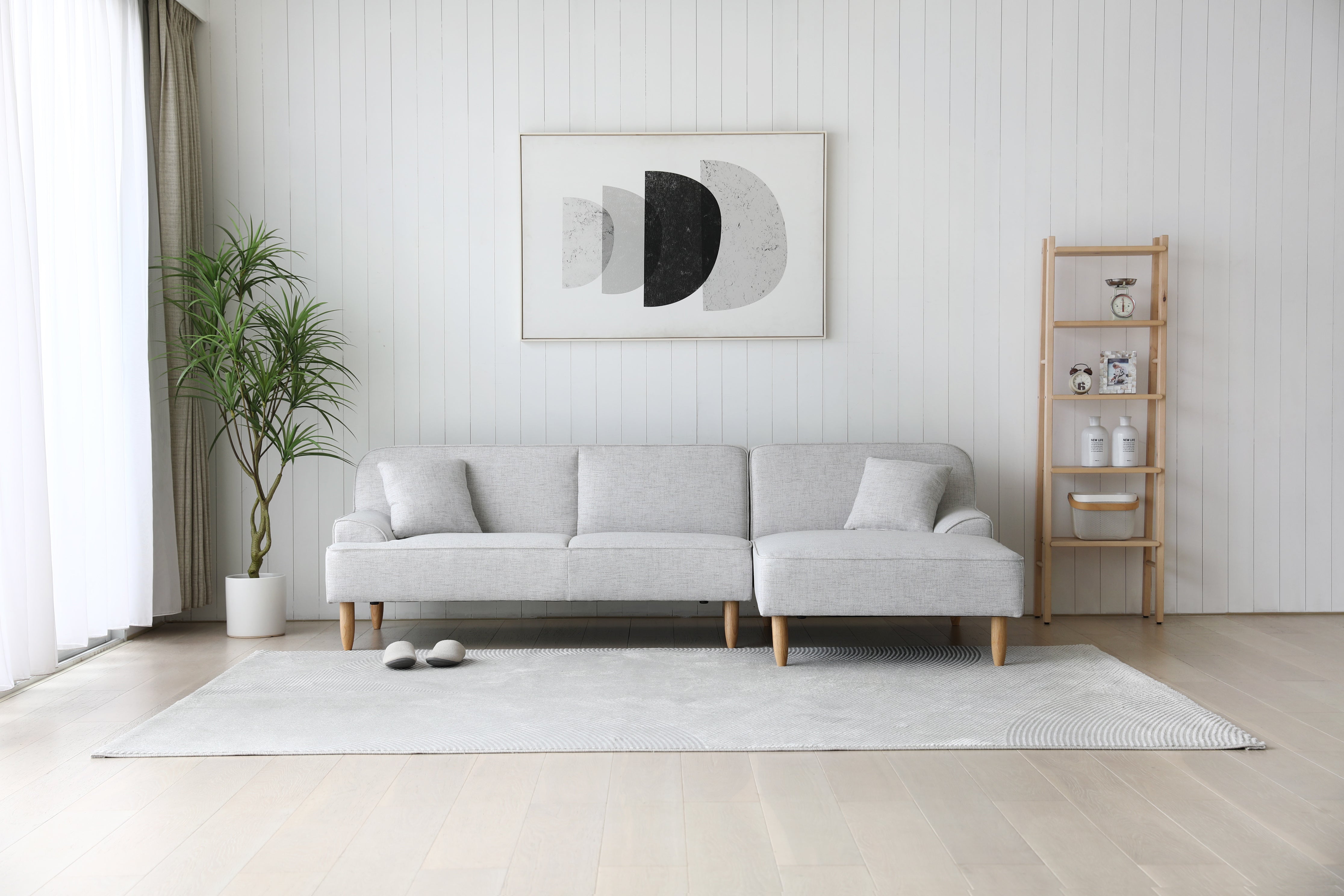 Japanese Sofa Set GRACE Nordic Japanese Design Sofa Solid Wood